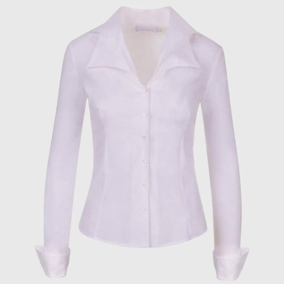 Anne Fontaine | Tops | Anne Fontaine Double Collar French Size 42 Some ...
